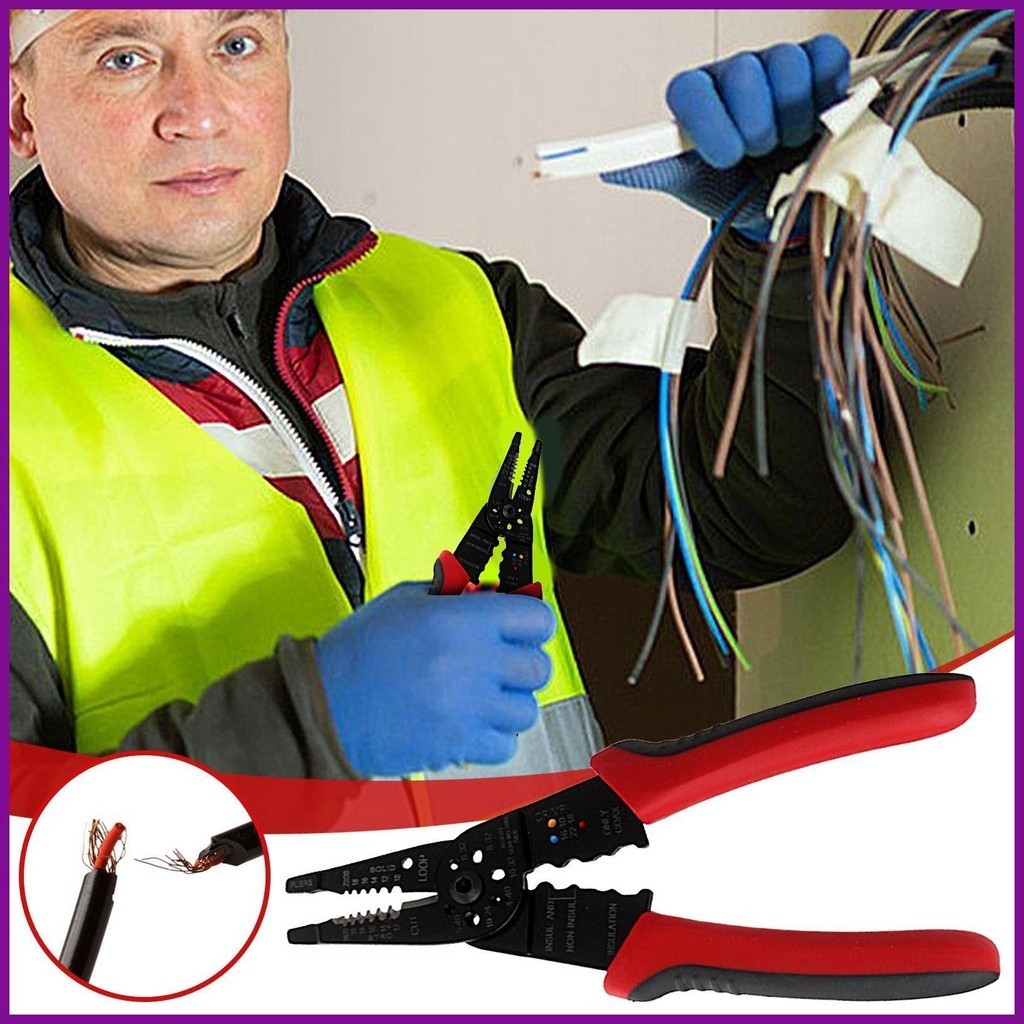 Multifunction Wire Strippers Wire Stripping Plier for Manual Crimping ...