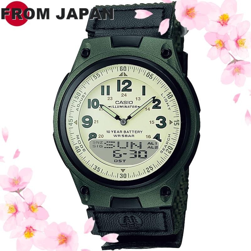 Casio Watch Casio Collection Genuine Japan AW-80V-3BJH Men's khaki ...