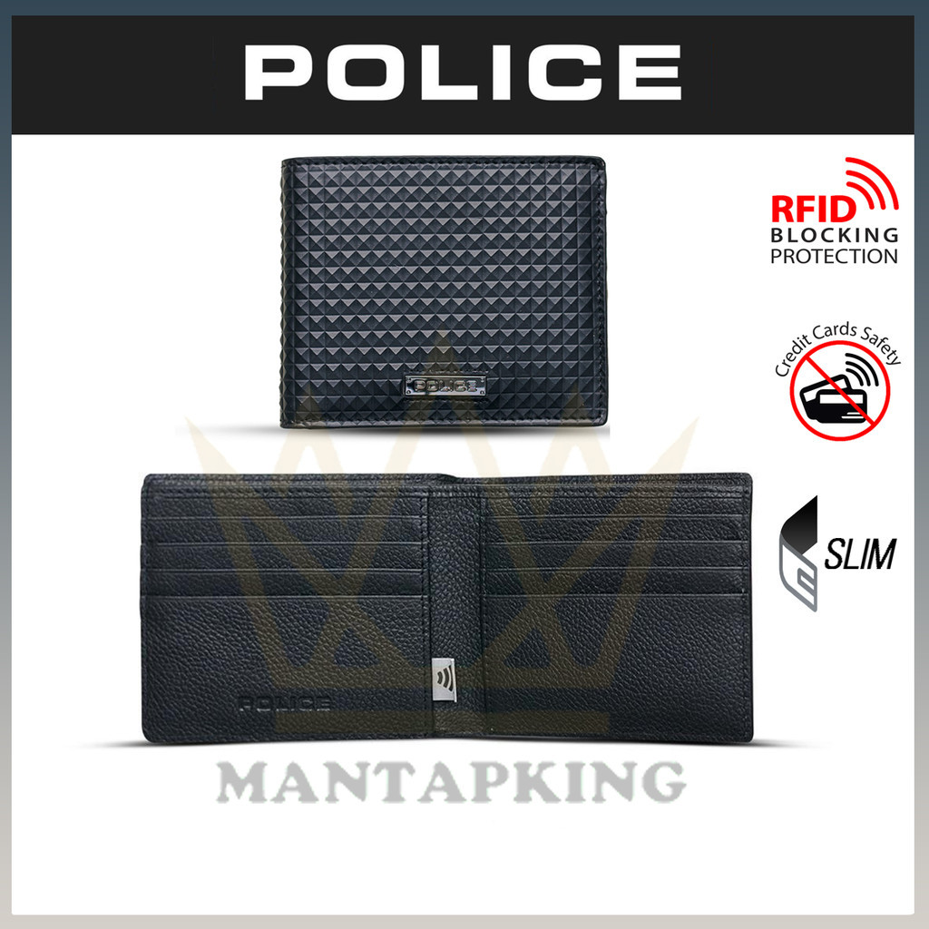 [MANTAPKING] Official POLICE APHONIC RFID-Blocking Bifold Credit Card ...