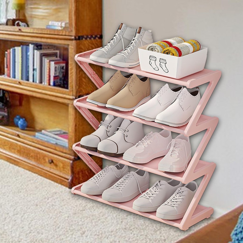 Corner Shoe Rack Free Standing Shoe Tower Sneaker Storage Shoes ...