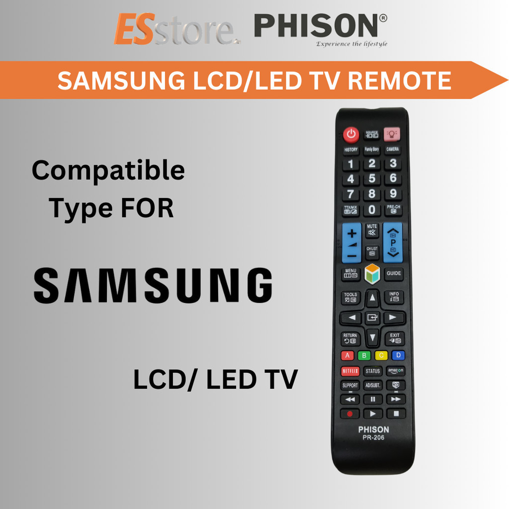 PHISON For SAMSUNG Lcd / Led TV Remote | Shopee Malaysia