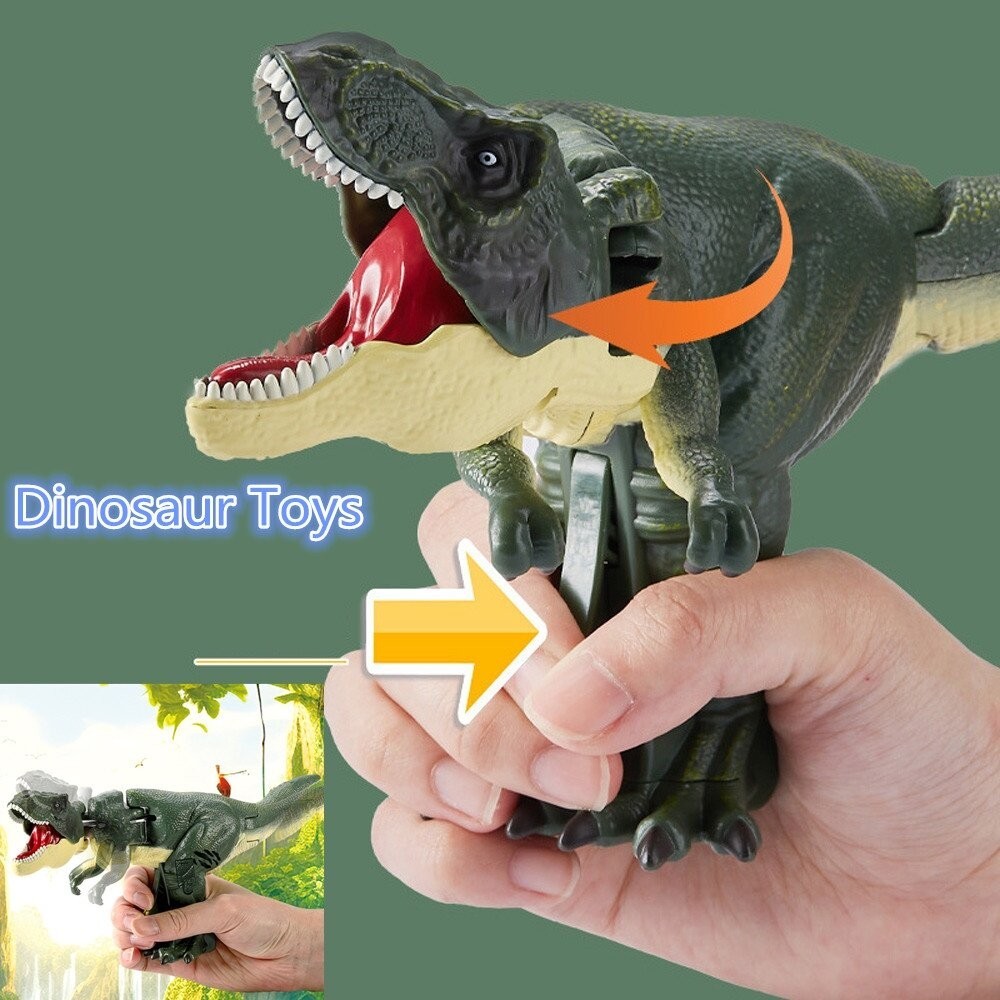 Funny Head and Tail Movements Explorative Telescopic Pressing Dinosaur ...