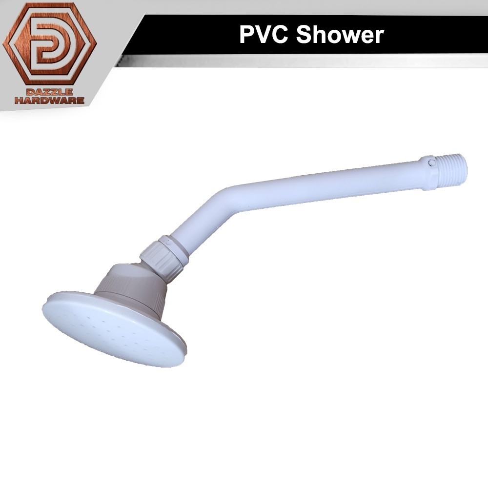 Pvc shower 15mm (1/2" ) plastic shower set air hujan plastik air hujan ...