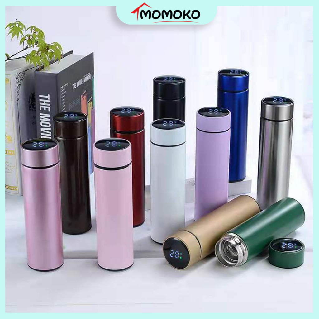 500ML Thermos Water Bottle With LED Temperature Display Vacuum Flask ...
