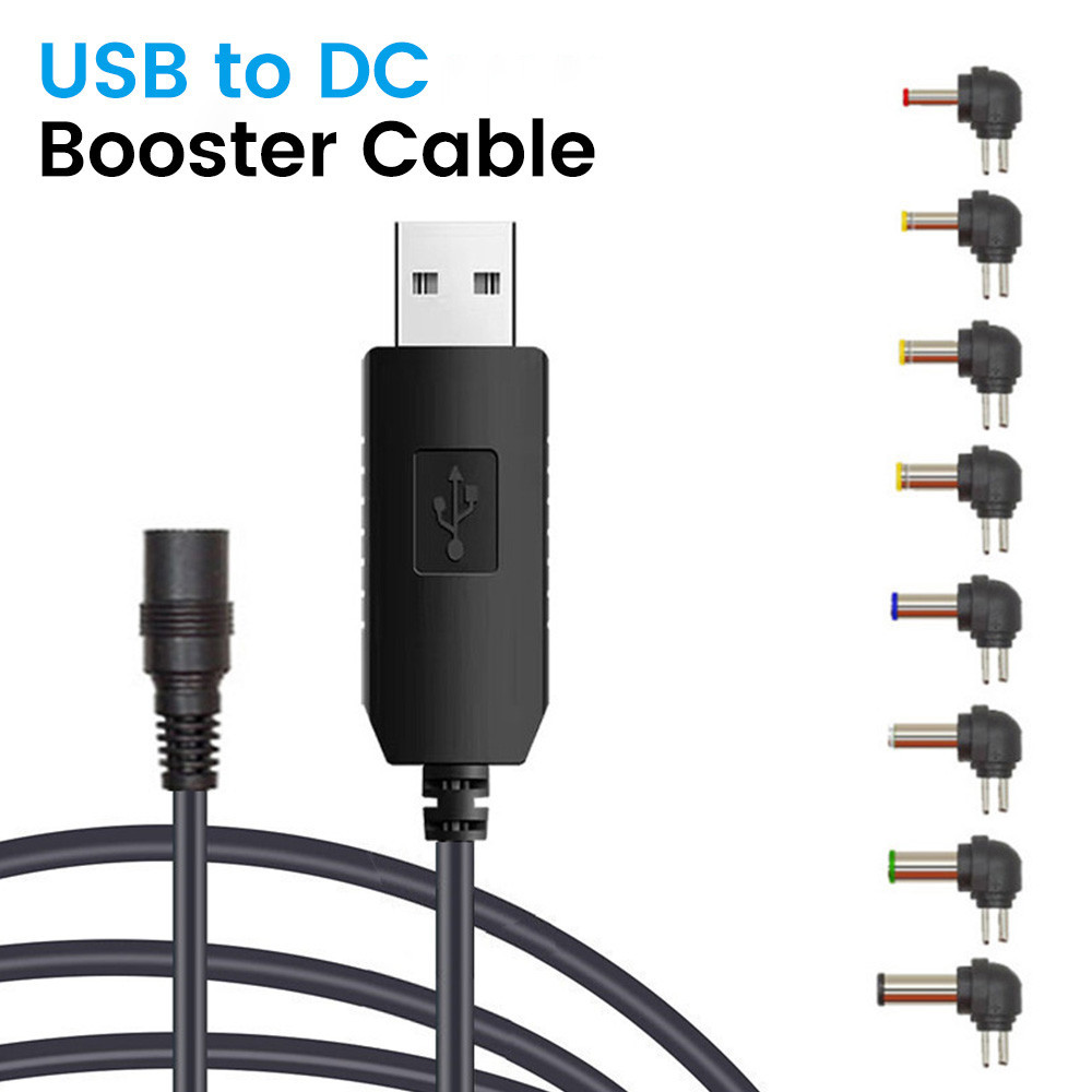 5V/9V/12V Boost Cable Router DC Elbow Car Multi-function USB Charging ...