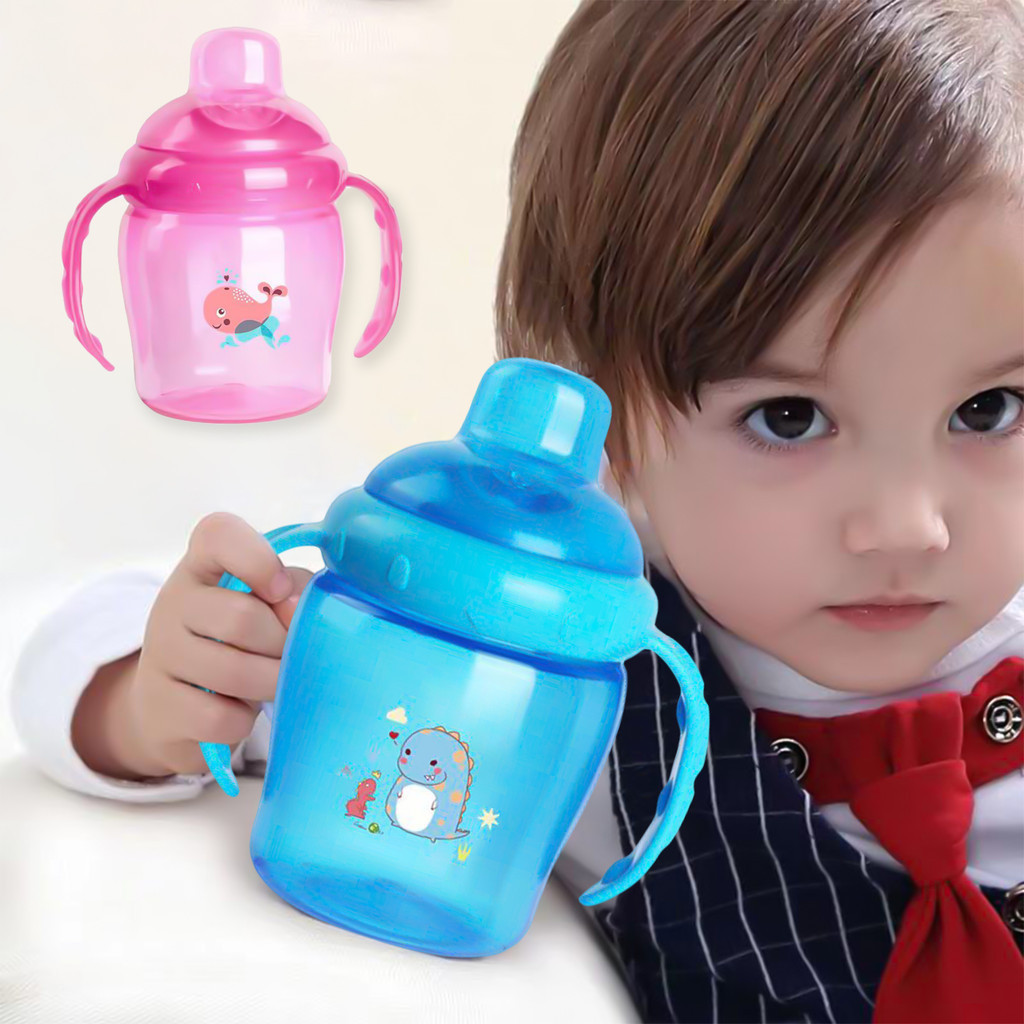 5-36 Months Baby Handle Water Cup, Soft Silicone Duckbill Cup, 225ml ...