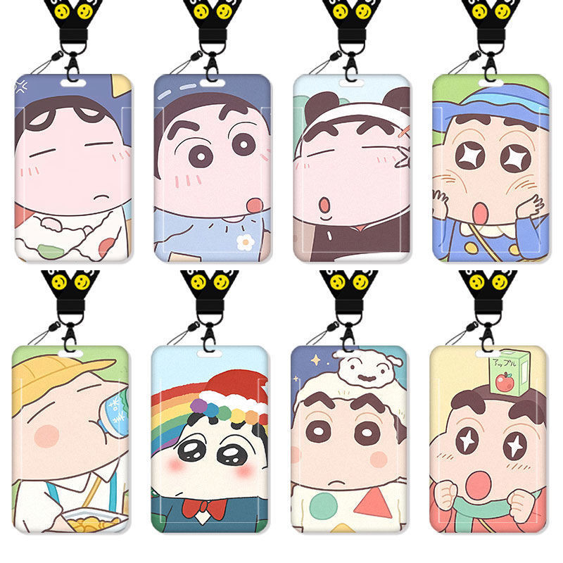 Crayon Shin-Chan Card Holder Food Card Campus Card Bus Card Student ID ...