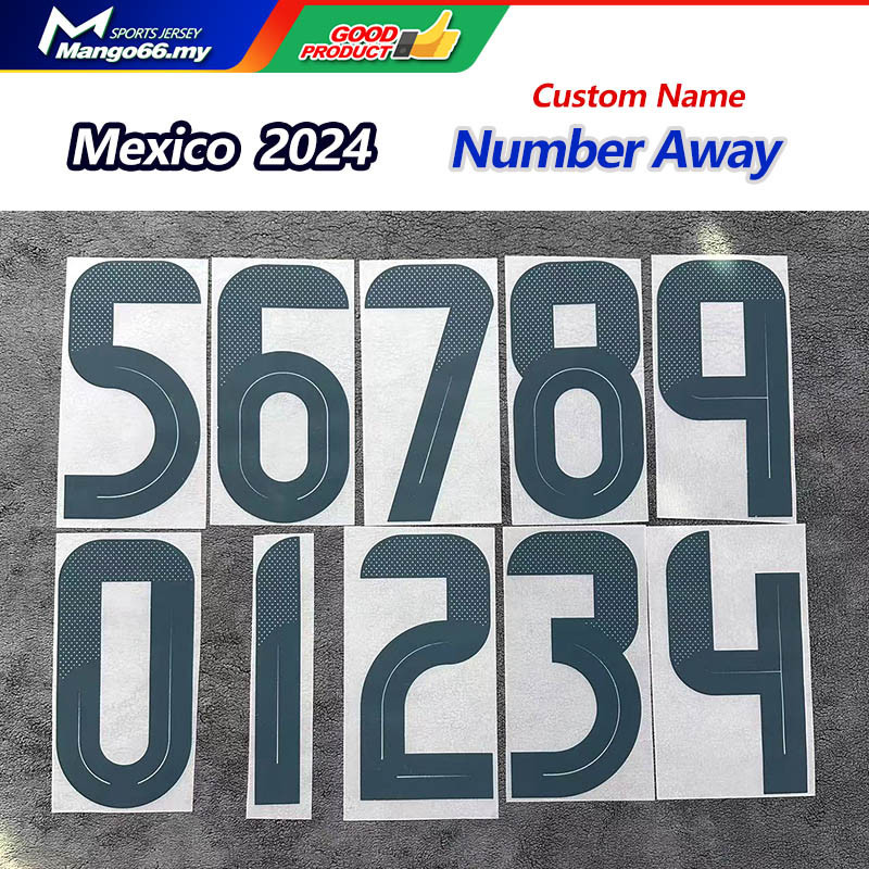 Mexico 2024 Away [Number] Customized Shirt Number / Customized Name ...