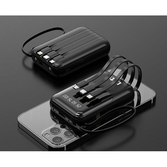 LE TV POWERBANK 10000MAH BUIT-IN CABLE IN & OUT Charger Portable ...