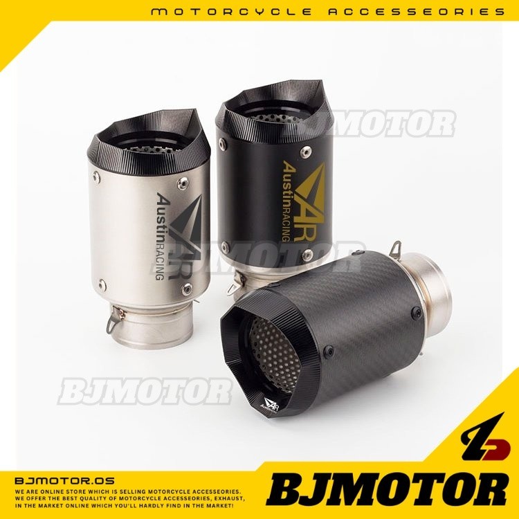 Motorcycle Modified Exhaust Pipe Universal Ar Racing 61mm Muffler ...