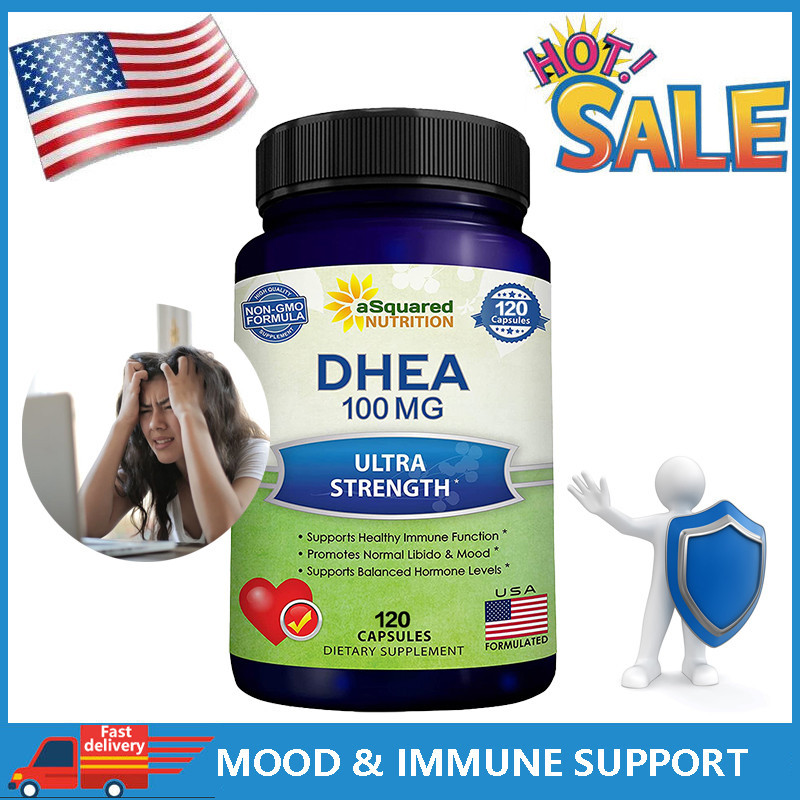 DHEA 100 Mg, Vegetarian, Support Immunity, Healthy Metabolism, Boosts ...