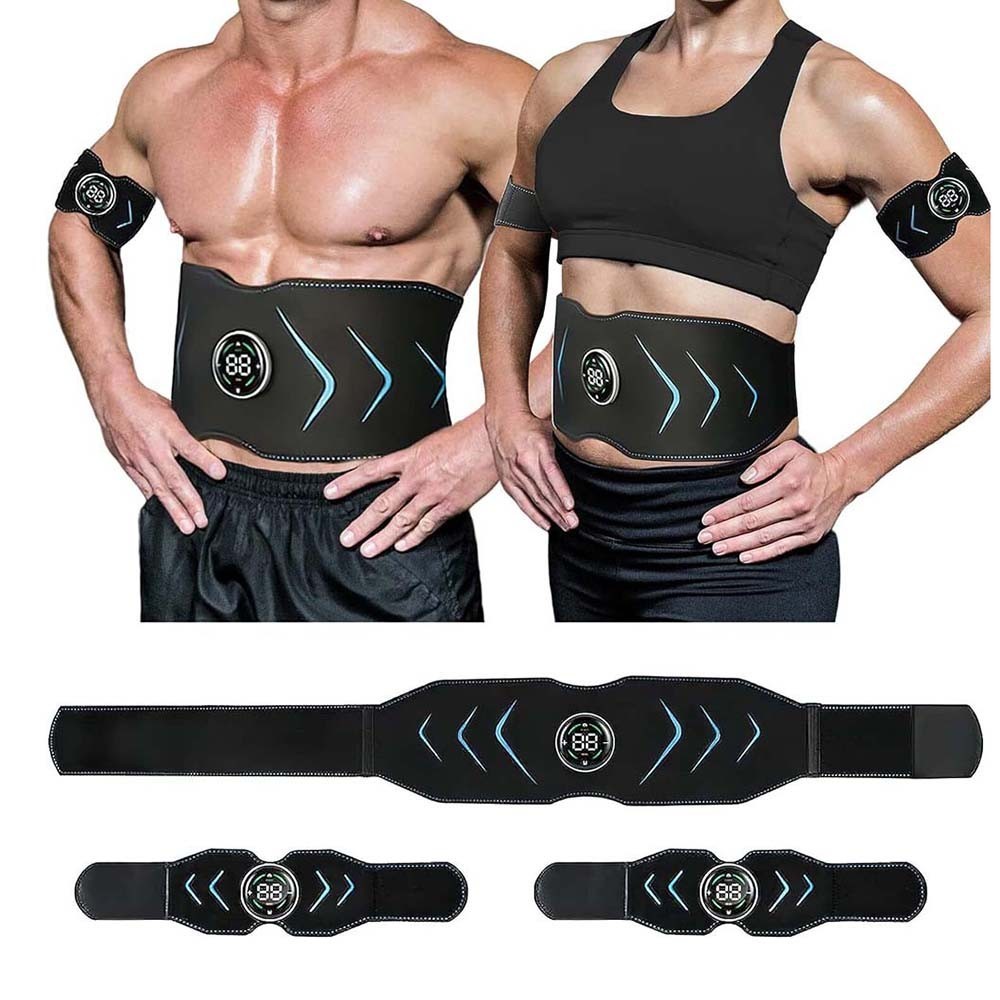 Rechargeable Abdominal Toning Belt Abs Training ems Electric Muscle ...