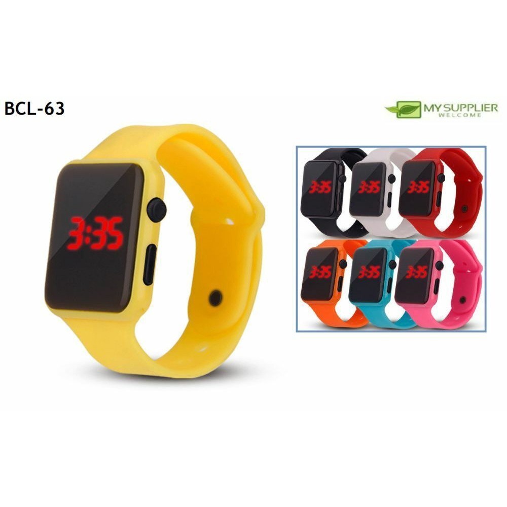 BCL-63 Square Silicone Belt LED Digital Watch L25cm*W4cm | Shopee Malaysia