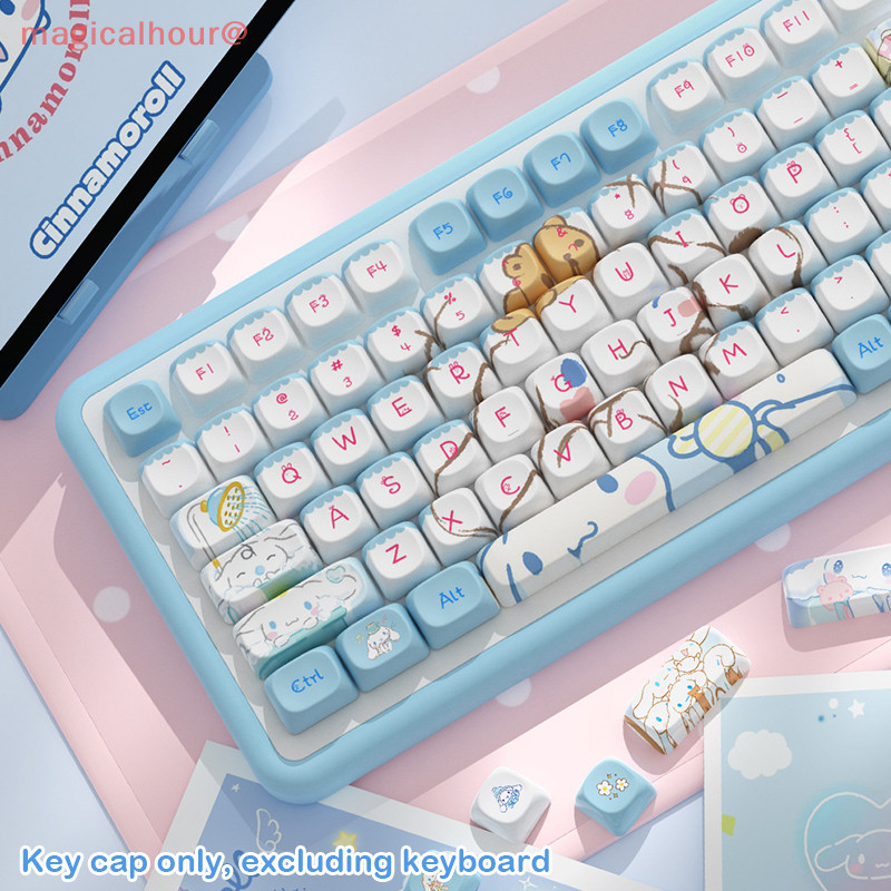 magicalhour For Sanrio Jade Dog Theme Cute Keycaps MCA Height PBT Green ...