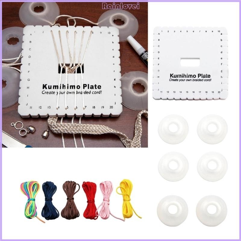 Rainl Disc Beading Board Braiding Cord Bracelet Weaving Knitting Diy ...