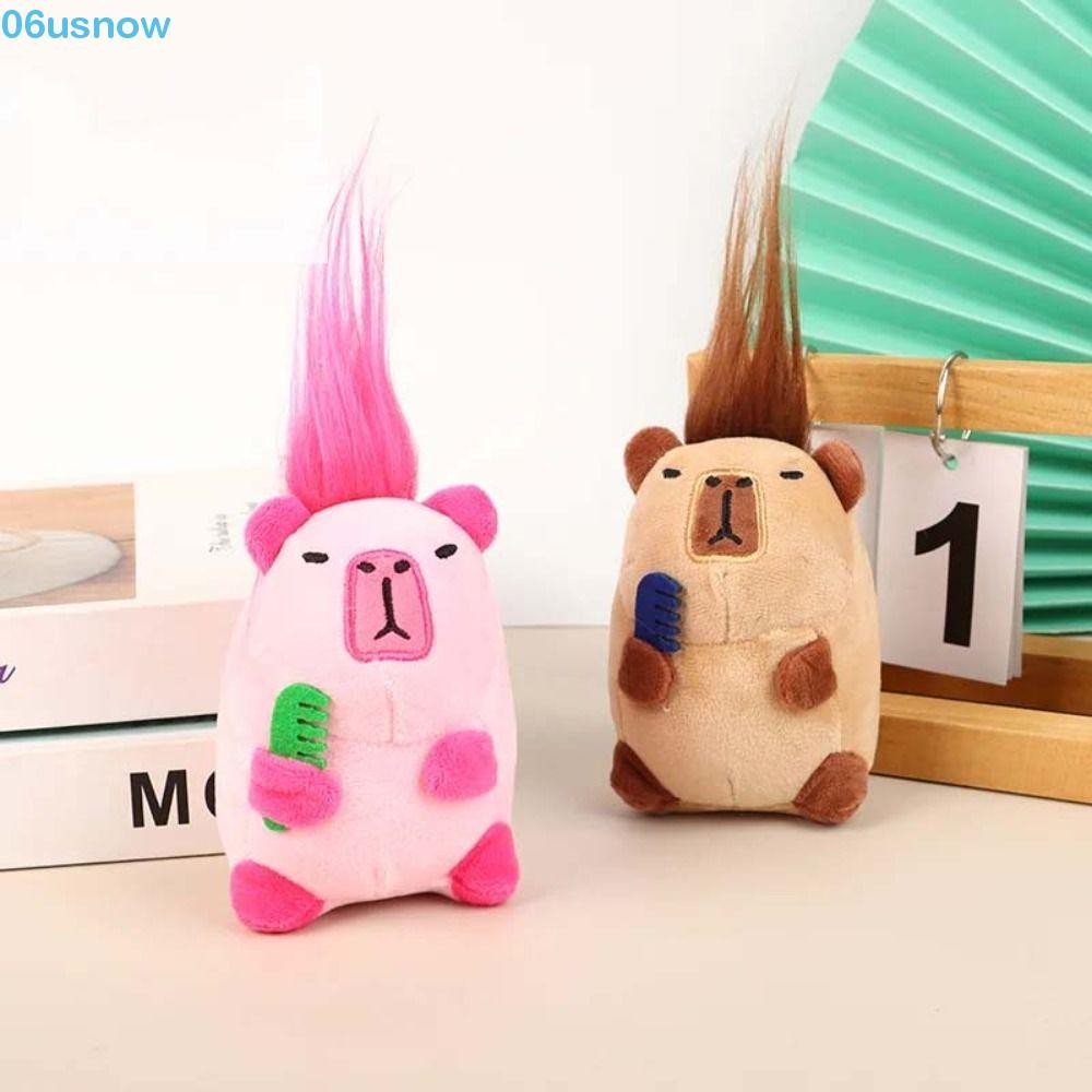 USNOW Capibala plush keychain, Capybara Cloth Doll Capibala Fried fur ...
