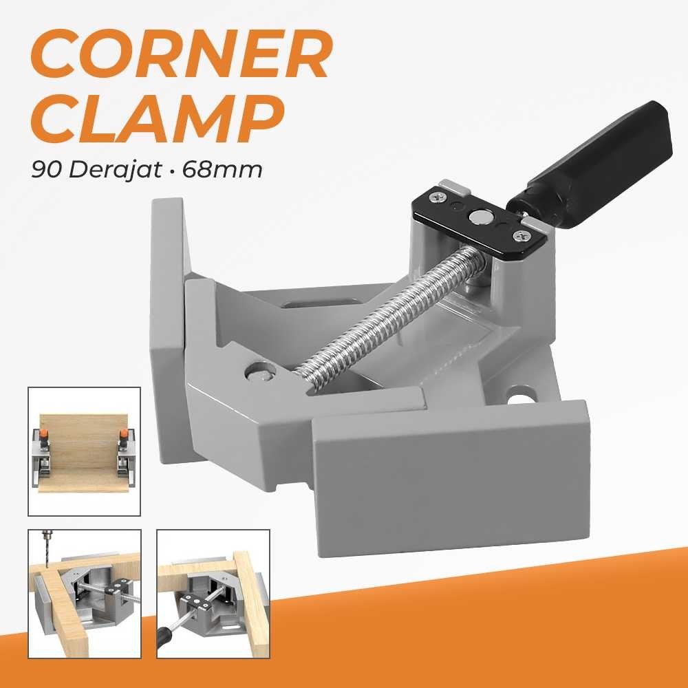 SIKU KAYU Corner Clamp Wood Glass Frame Clamp Angle 90 Degree 68mm ...