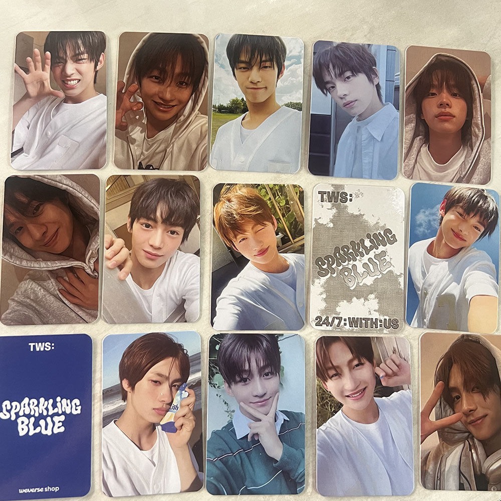 6pcs TWS WEVERSE Lomo Cards Sparkling Blue Album SHOP LUCKY Photocard ...