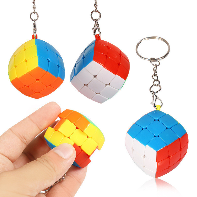 3x3x3 Keychain Cube Mini 3x3 Speed Cube Stickerless 3cm Bread Cube ...