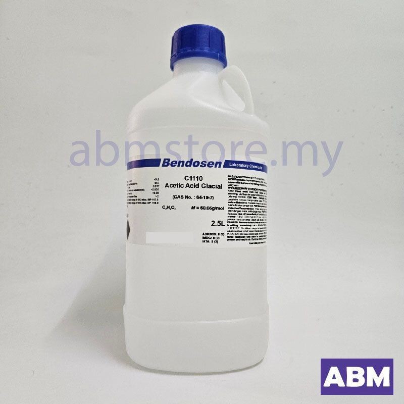 Acetic Acid Glacial (Ethanoic Acid), Bendosen (2.5L) CAS No 64-19-7 ...