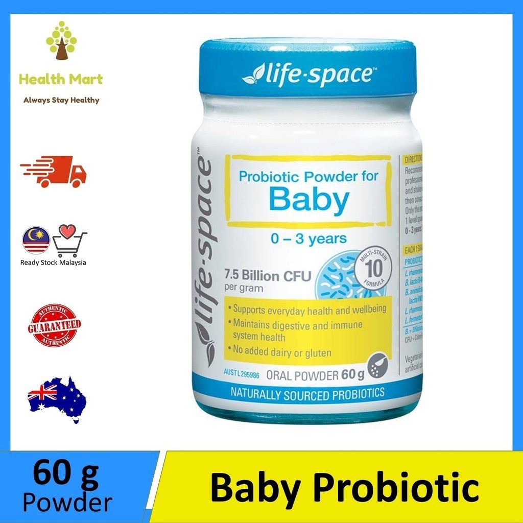 LIFE SPACE Probiotic Powder For Baby 0 - 3 Years (60g) | Shopee Malaysia
