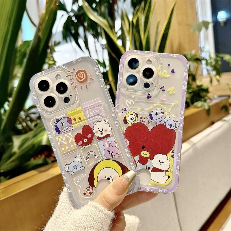 Cute and Funny Bts card case Shockproof Phone casing vivo Y15S Y15A Y16 ...