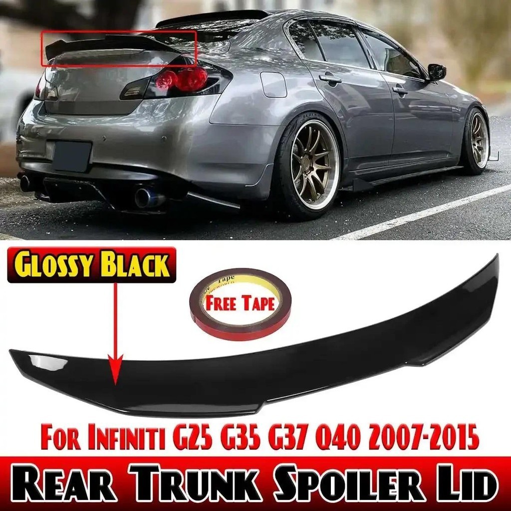 2/4 Door Car Rear Trunk Spoiler Wing Extension For Infiniti G25 G35 G37 ...