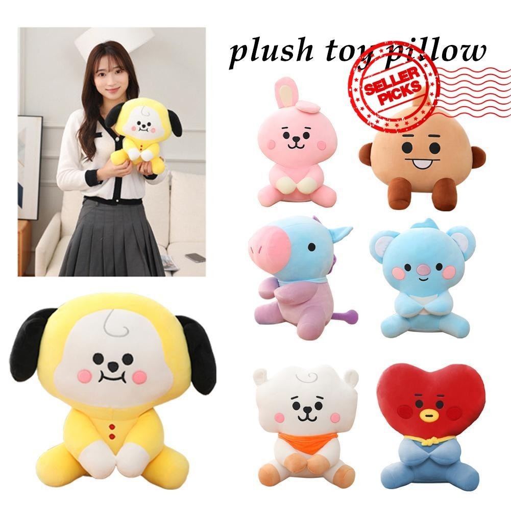 Bts Bt21 Toy Soldiers Cute 2325cm Cartoon Figurines Of Suga Jhope Tata ...