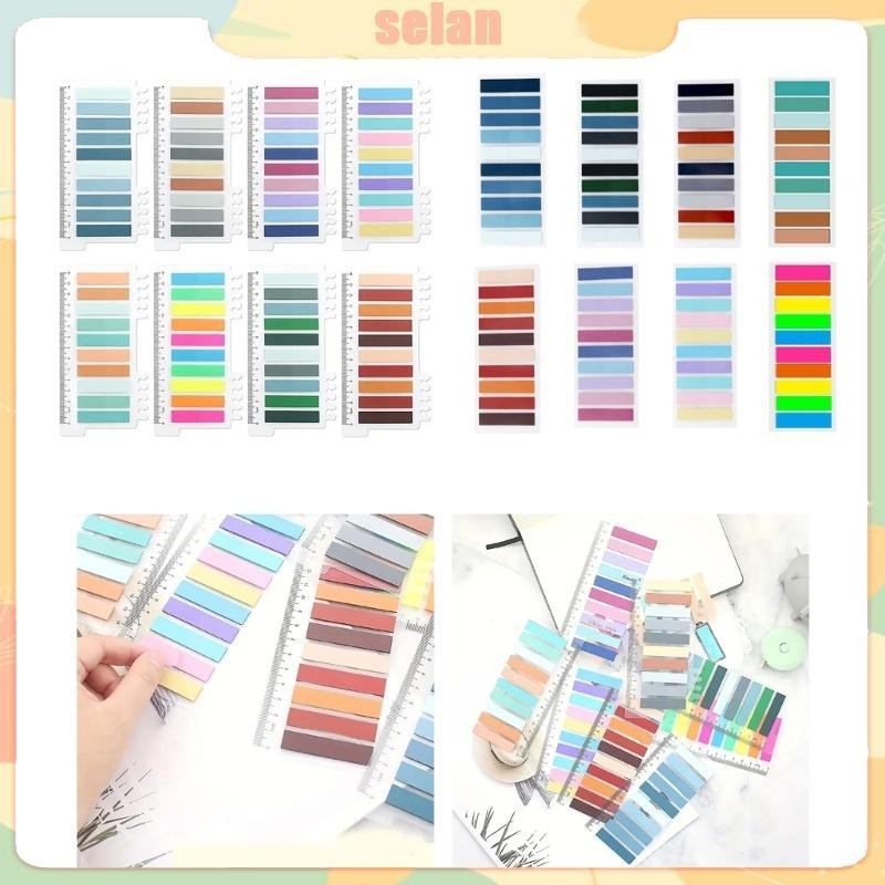 SELAN 80 Color Writable Sticky Tabs Color Page Marker Transparent ...