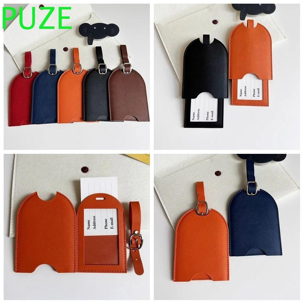 PUZE Airplane Suitcase Tag, Boarding Pass Push Pull Type Pu Luggage Tag, Fasion Aircraft ...