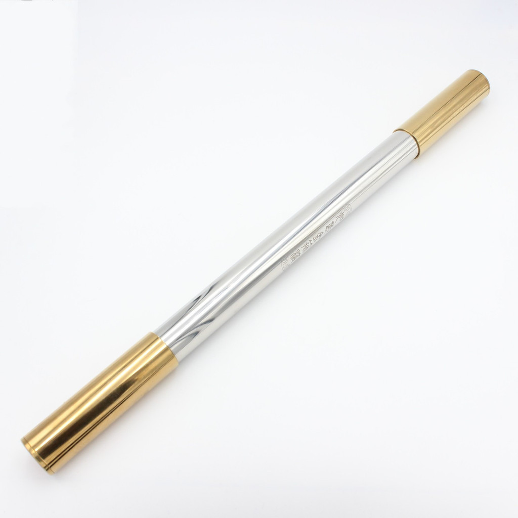 Golden Hoop Rod Stainless Steel Flashlight 18650 Power Supply Zoom L2 ...