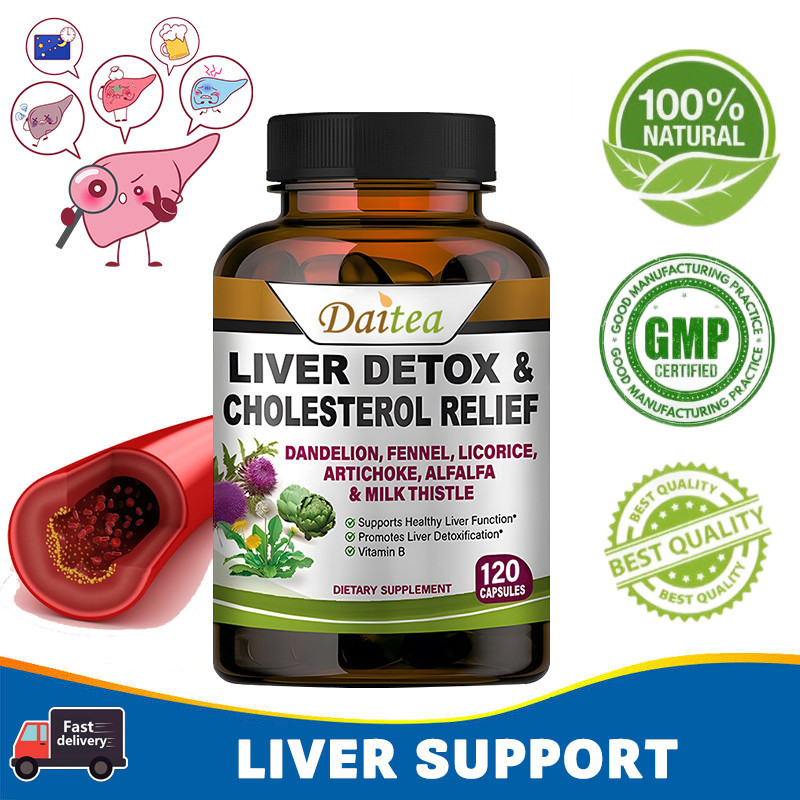 Liver Cleansing and Detoxifying Supplement with Milk Thistle To Support ...