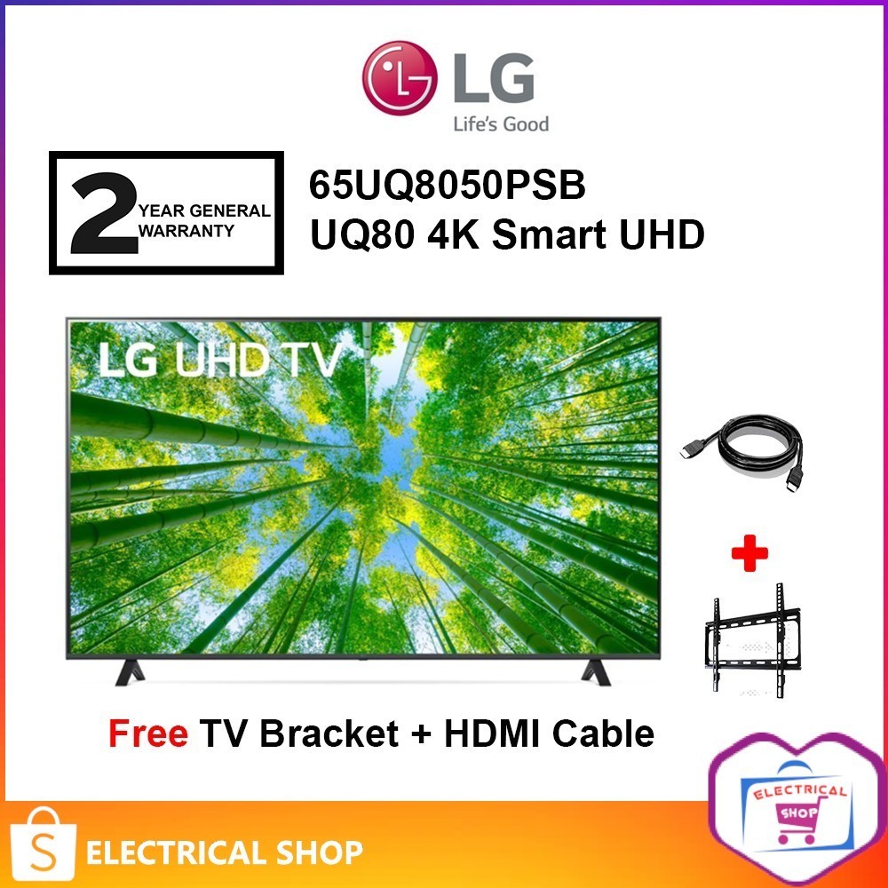 LG 65'' UQ80 Series 65UQ8050PSB 4K Smart UHD TV with AI ThinQ ...