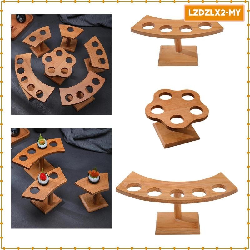 [Loviver] Sushi Display Stand Sushi Holder Stand Wooden Food Serving ...