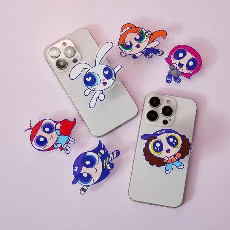 KPOP IDOL Powerpuff Girls Acrylic Drop Glue Powerpuff Girls Transparent ...