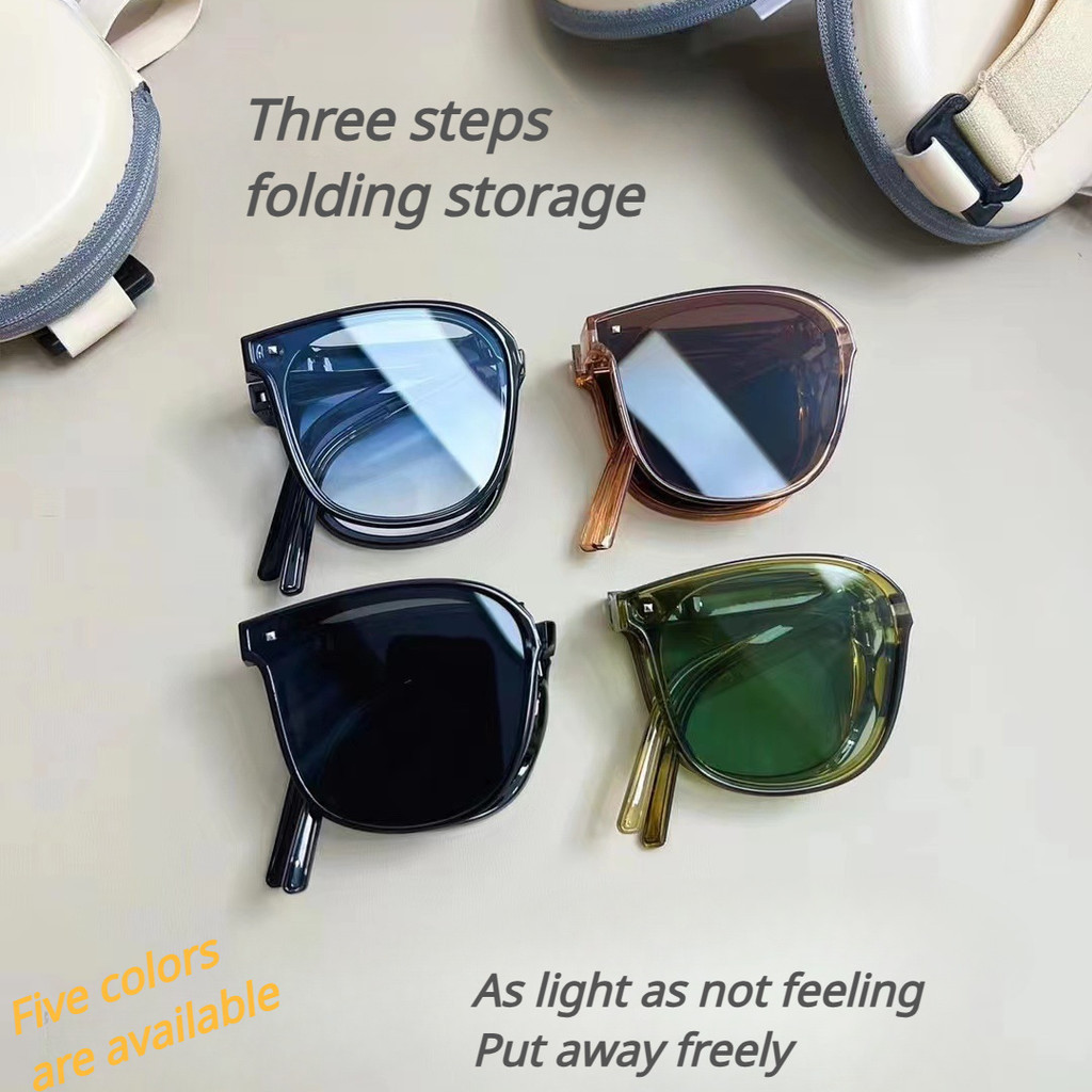 Folding Sunglasses Driving UV Protection Sunscreen Explosion HD Folding ...