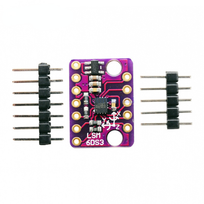 GY-LSM6DS3 LSM6DS3 Accelerometer Gyro Embedded Digital Temperature Sensor Module SPI IIC I2C 8kb ...