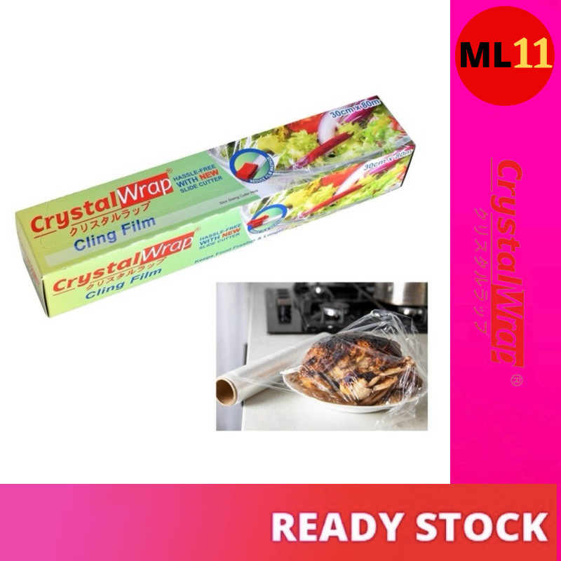 CRYSTAL WRAP Cling Film Plastik Wrap Makanan Food Plastic Wrap Food ...