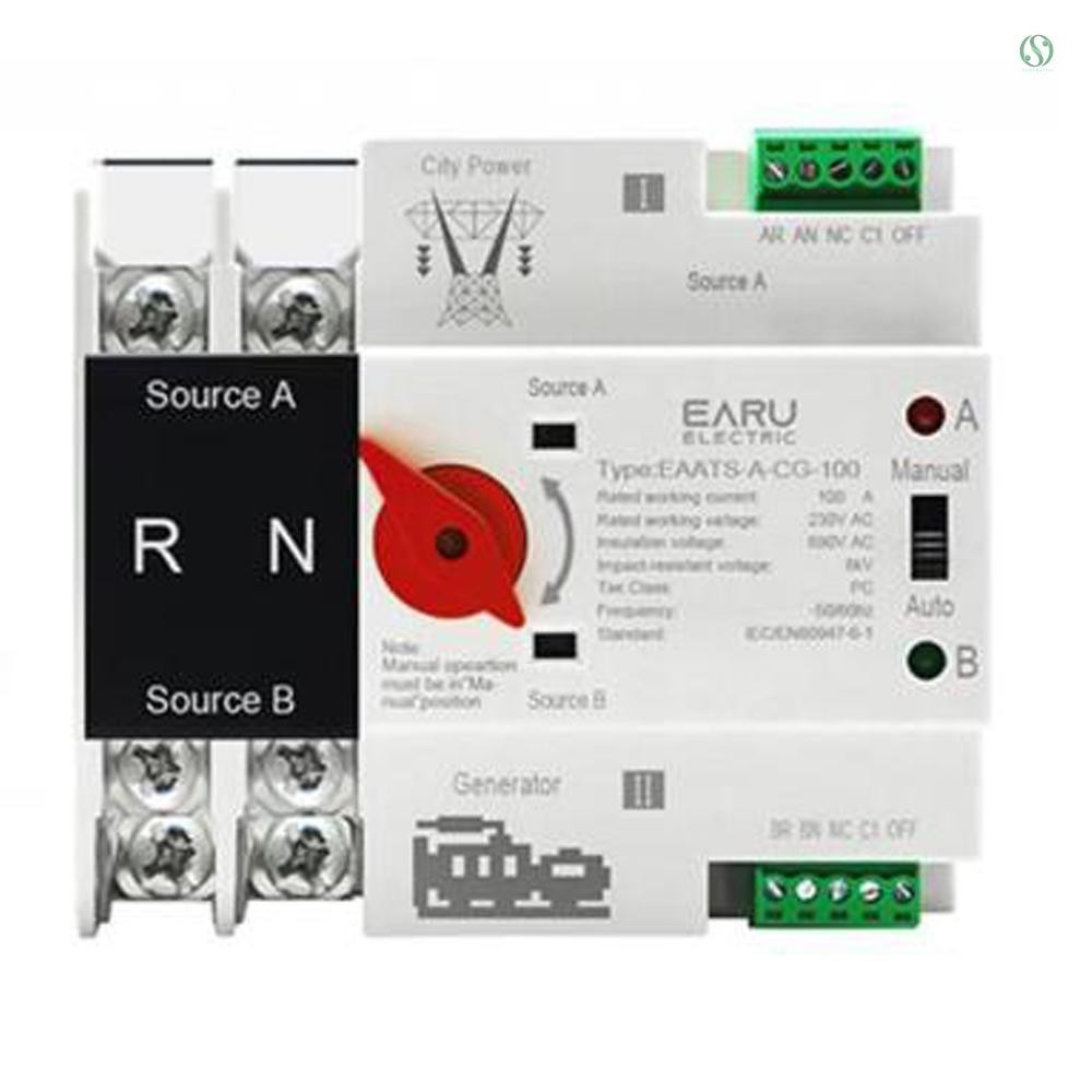 Compact Automatic Transfer Switch Electrical Selector Switches Dual ...
