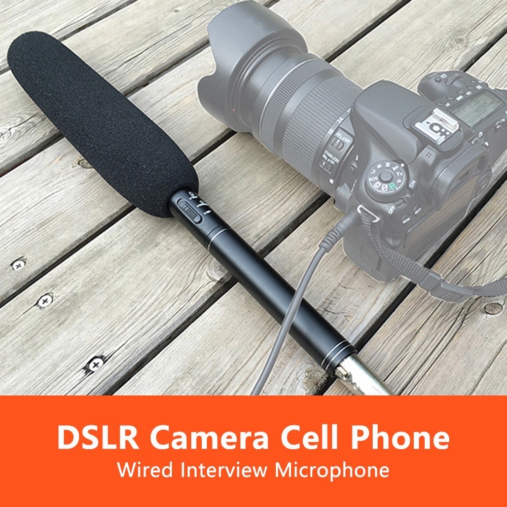 Long Interview Microphone Condenser Microphone Interview Recording Vlog ...