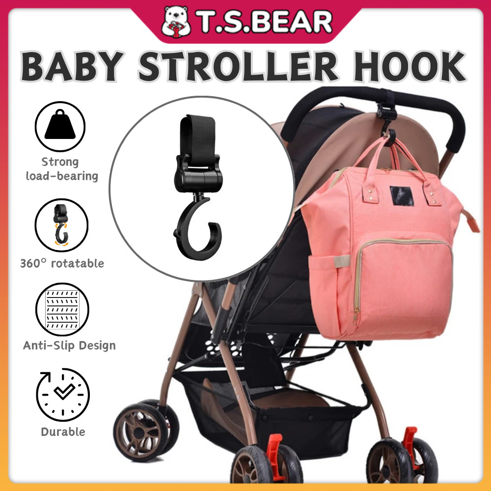 Baby Stroller Single Hook Stroller Hanging Strap Baby Car Hanger Baby ...