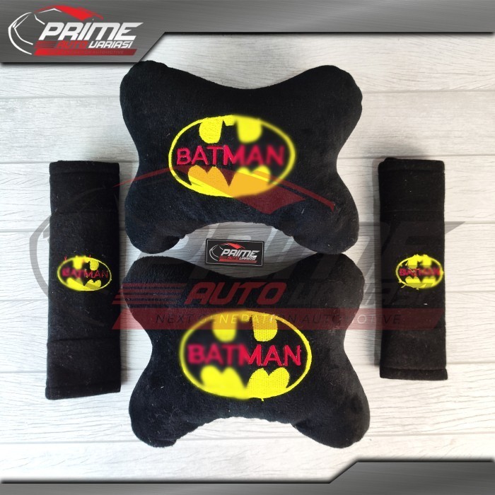 Universal Car Seat Cushion 2 IN 1 Headrest Car Set 2 IN 1 Batman ...