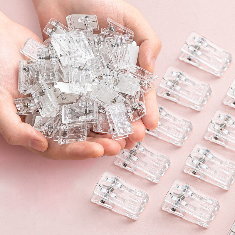 5 Pcs Transparent Mini Clips for School Office, Perfect Stationery ...