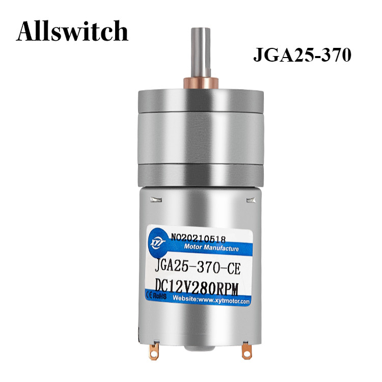 JGA25-370 Geared Motor DC Motor 6V 12V 24V Electric Gear Motor High ...
