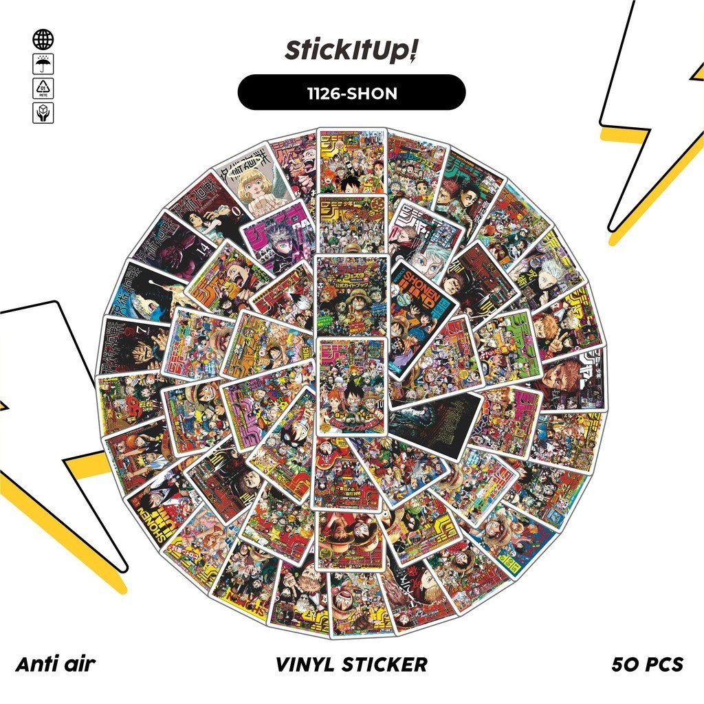 100 Pcs Sticker Pack Shonen Cute Cute Aesthetic Vinyl Waterproof for ...