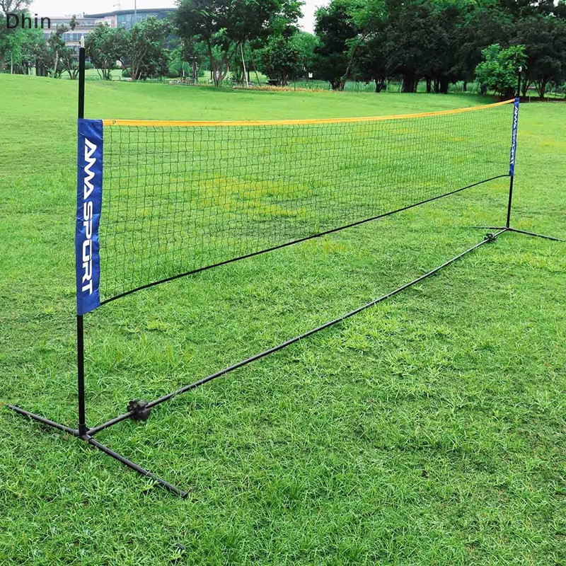 [Dhin] Outdoor Badminton Net Rack Portable Folding Badminton Rack ...