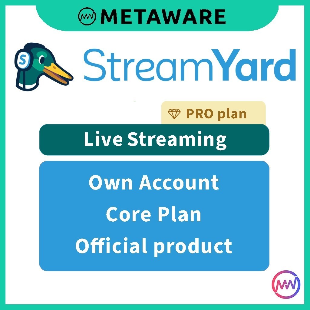StreamYard Private own account PREMIUM 1 MONTH core plan original ...