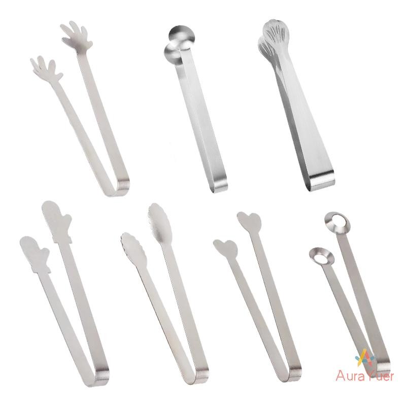 [AuraYuer] 1Pc Stainless Steel Food Clip Ice Clip Bread Clip Party ...