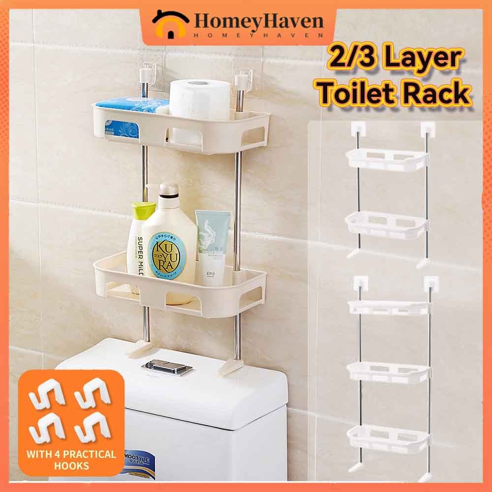 2/3 Layer Toilet Rack Bathroom Kitchen Toiletries Rack Multilayer ...