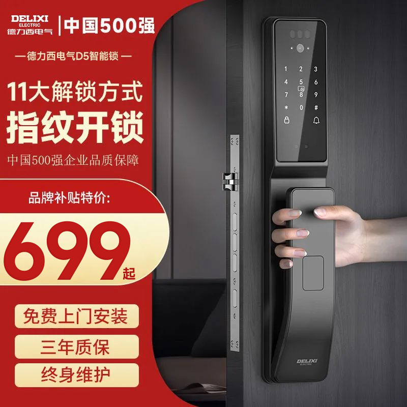 Shopee Official Delisi Fingerprint Lock Smart Door Lock Combination ...